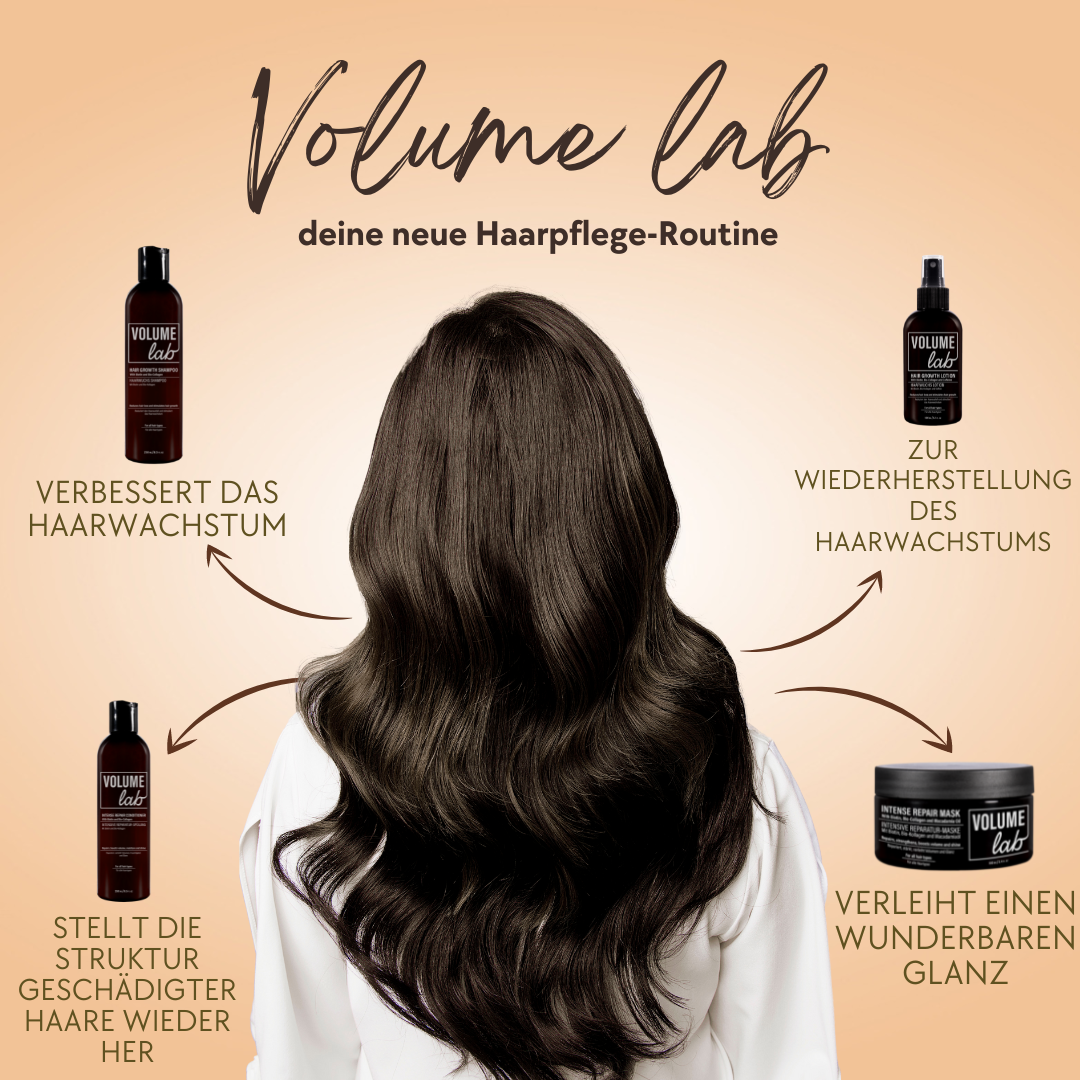 Volume Lab Shampoo erhöht das Wachstum und die Dichte neuer Haare